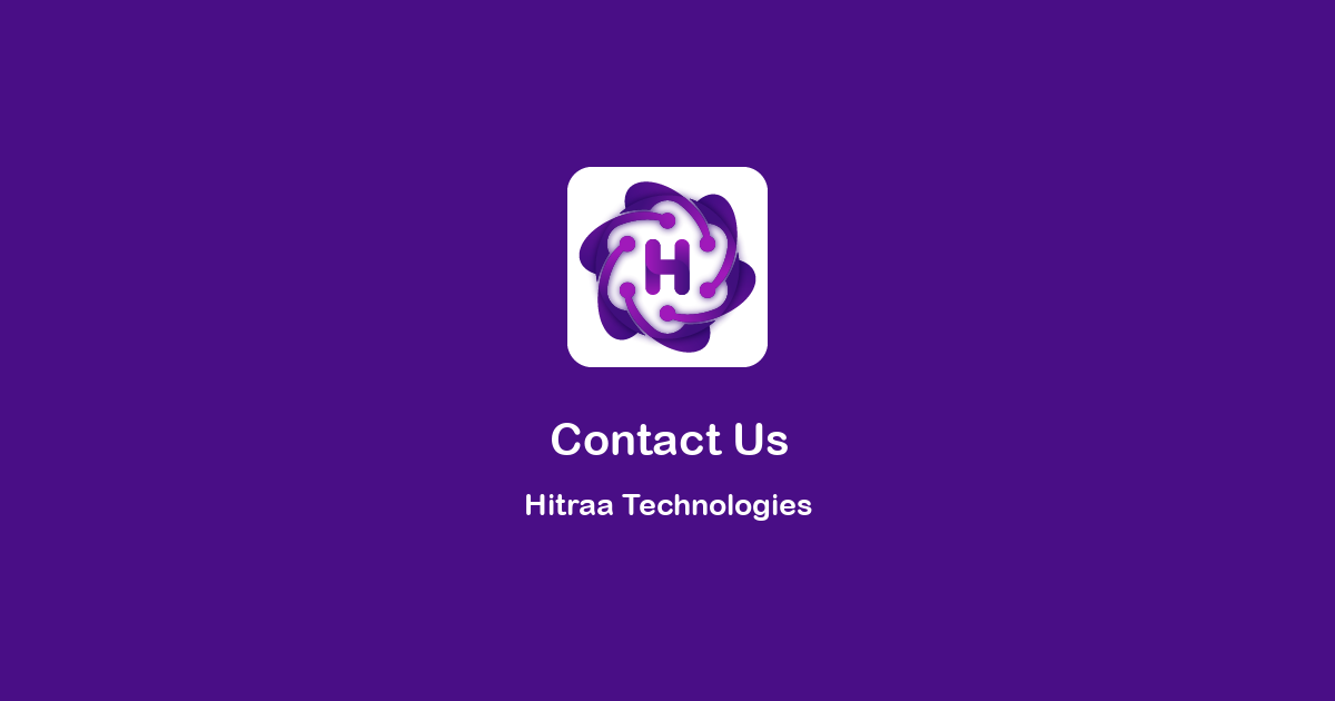 Contact Us - Hitraa Technologies